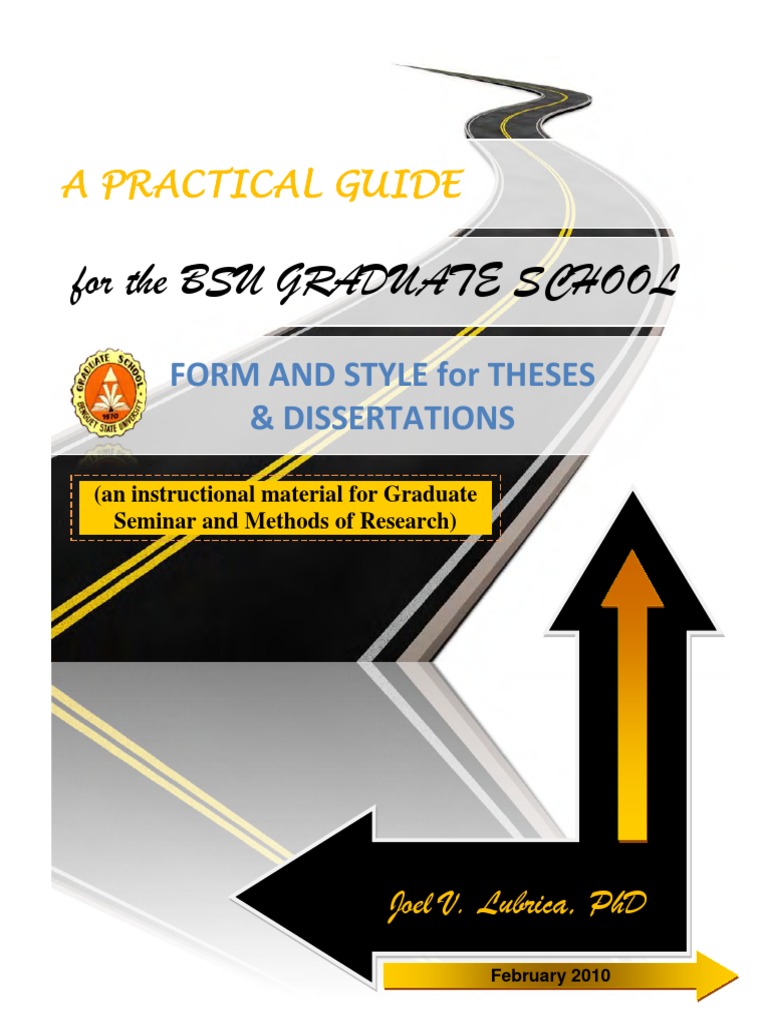 Bsu Thesis Format PDF | PDF | Thesis | Paragraph