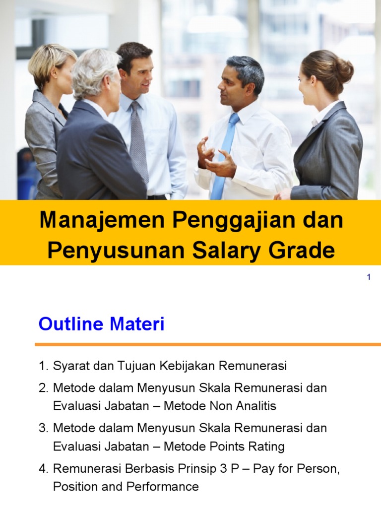 Penyusunan Salary Grade dan Remunerasi | PDF