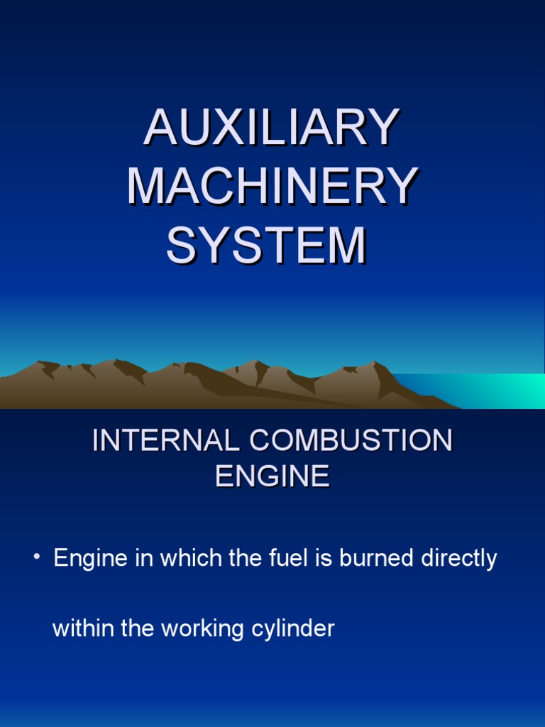 Overview of Marine Auxiliary Machinery | PDF | Pump | Internal ...