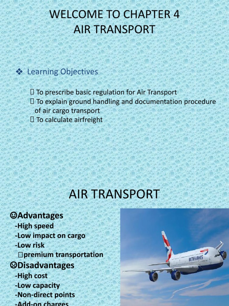 Advantages and Disadvantages of Air Transport | PDF | Transport