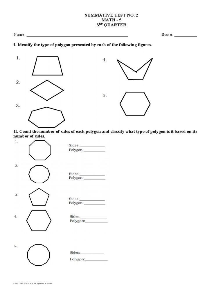 Math5 ST2 Q3 | PDF | Teaching Methods & Materials