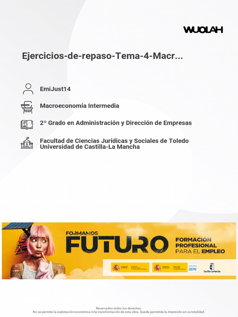 Ejercicios Macro | PDF