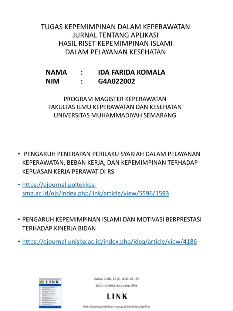 Ida Farida Komala - Kepemimpinan PDF | PDF