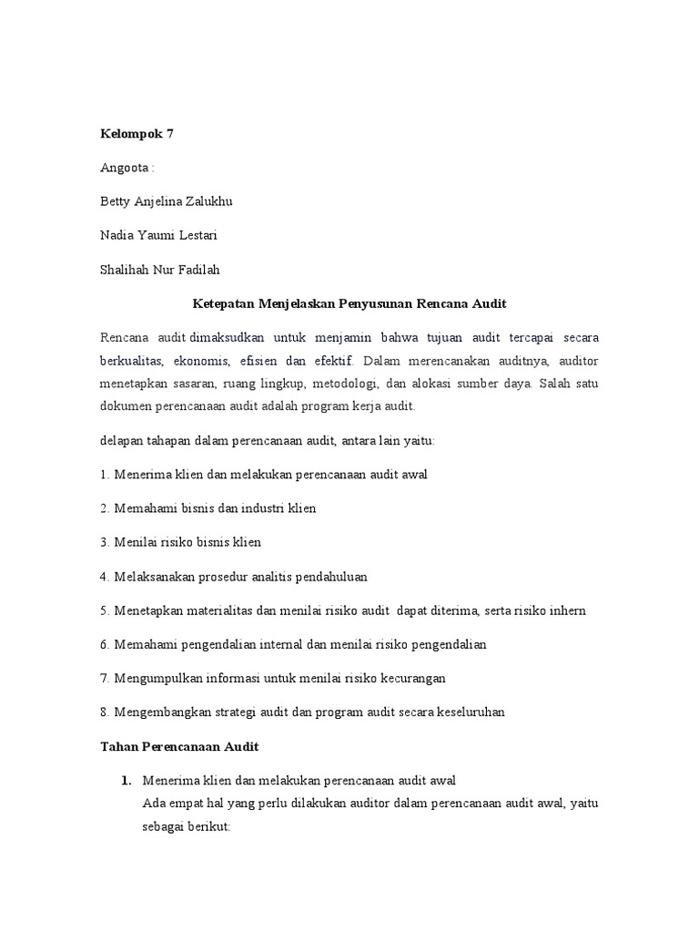 Kelompok 7 Audit | PDF