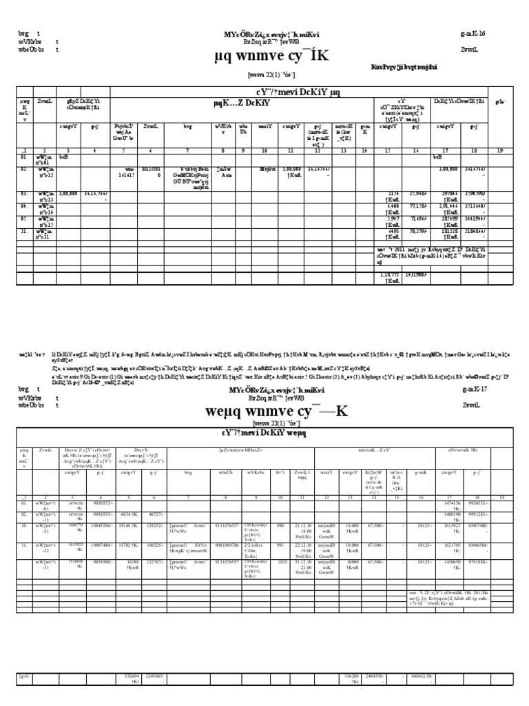 Mushak-17 Sales Register | PDF | Berlin | Rapid Transit