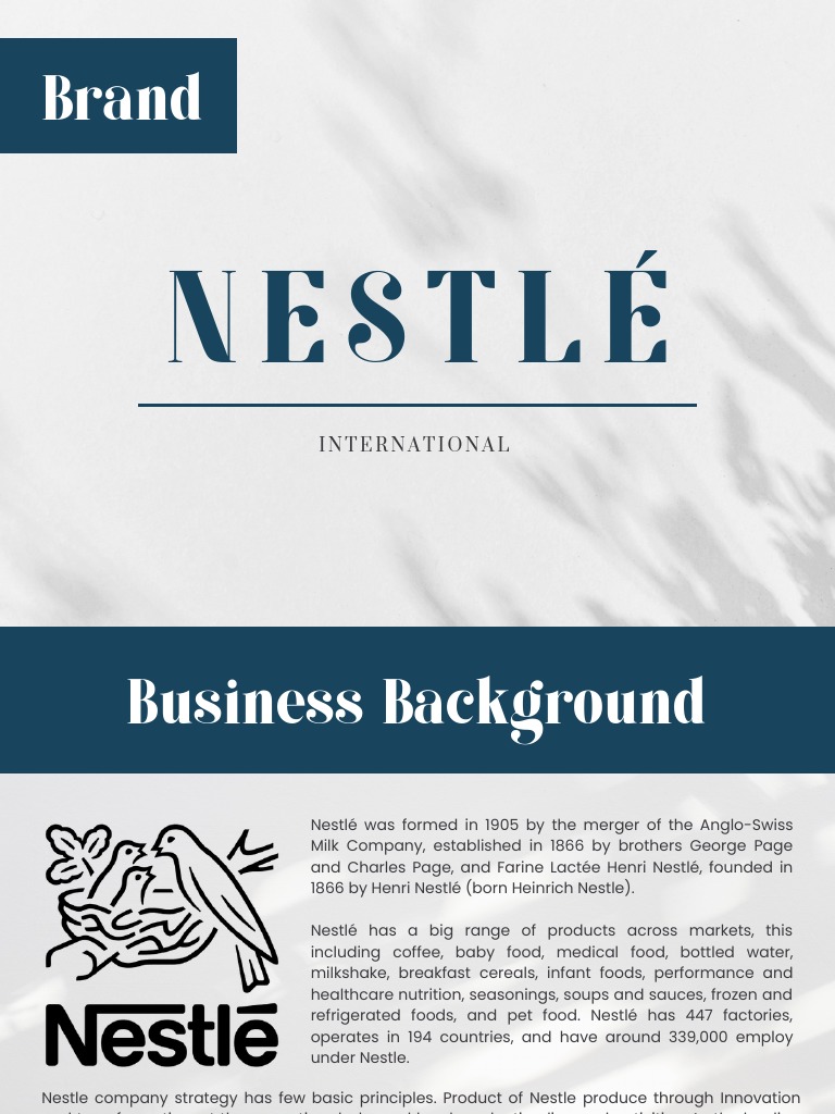 Nestlé: A Global Leader in Food, Nutrition, Health and Wellness | PDF ...