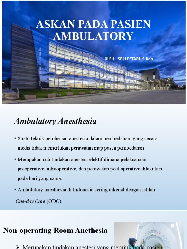 Askan Pada Pasien Ambulatory 2023 | PDF