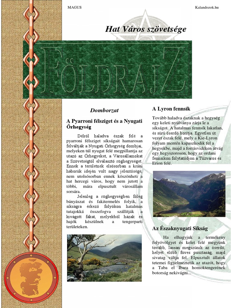 Hatvarosszovetsege (Khelben) Magusrpg | PDF
