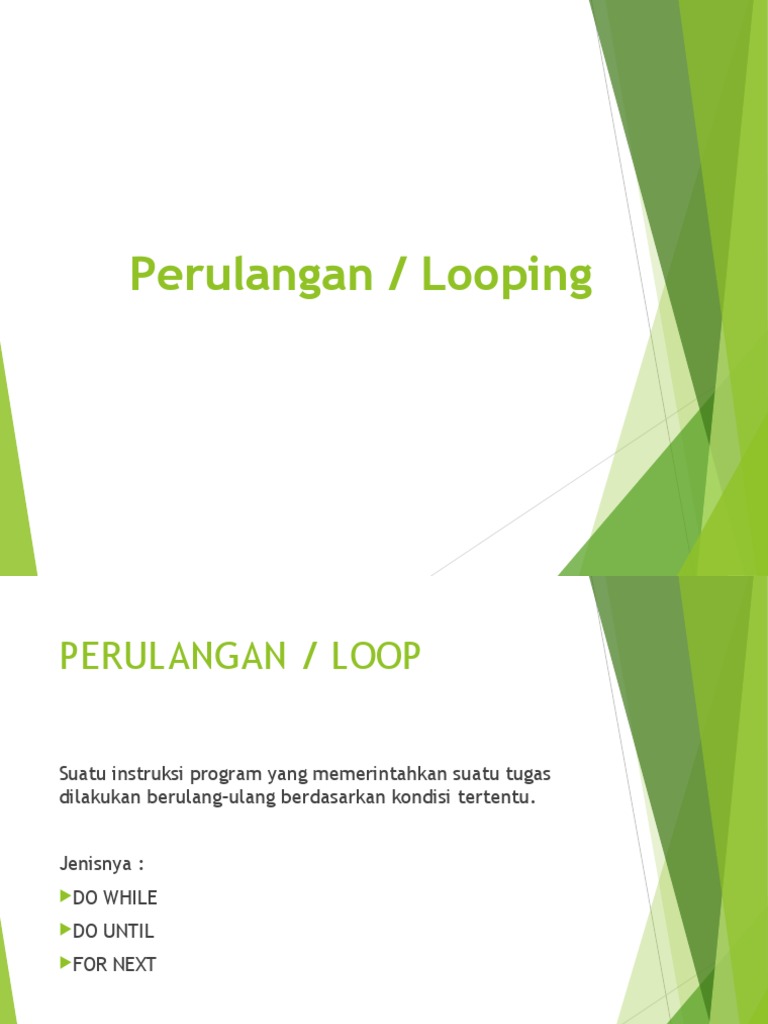 LOOPING Atau Perulangan | PDF