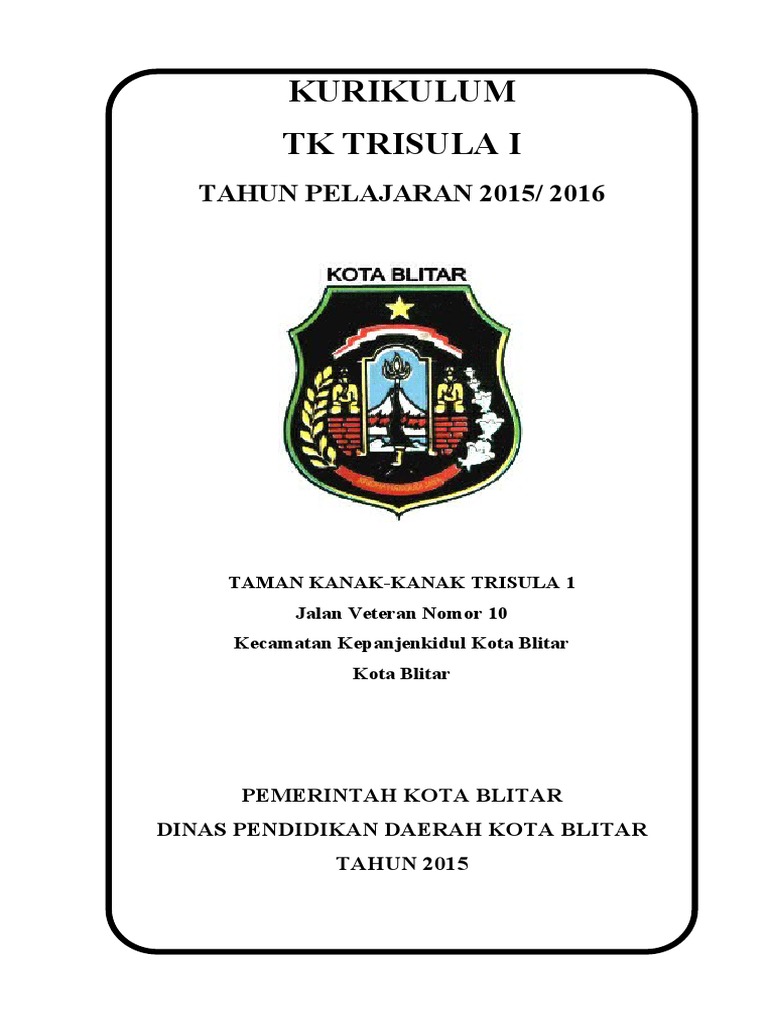 Kurikulum TK (K13) Baru | PDF