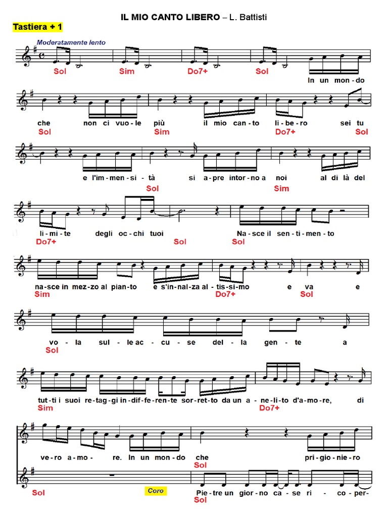 Il Mio Canto Libero | PDF