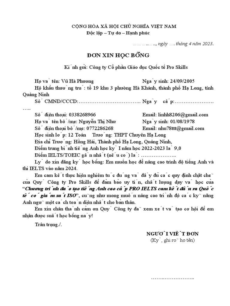 Mau DON XIN HOC BONG | PDF