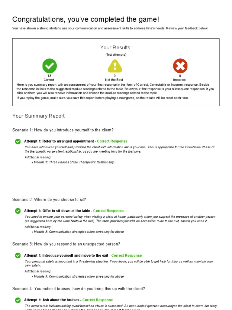 Mental Health Game Report | PDF | Major Depressive Disorder | Communication