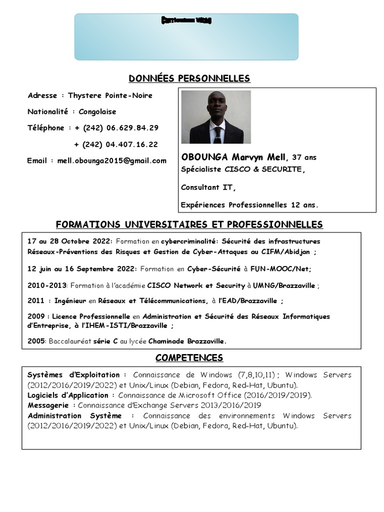 Master CV | PDF | Linux | Microsoft Windows