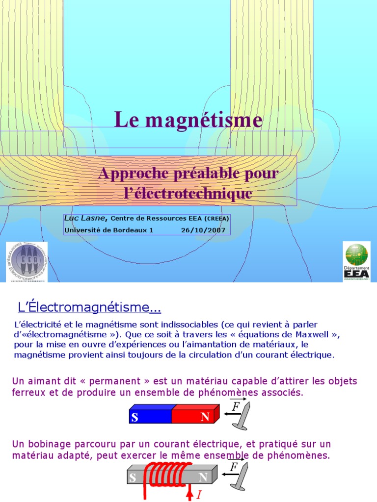 La Magnétostatique | PDF | Magnétisme | Champ magnétique