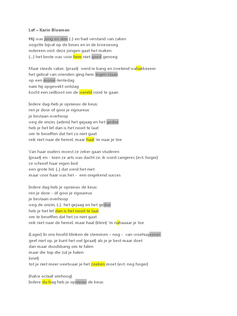 Karin Bloemen - Lef | PDF
