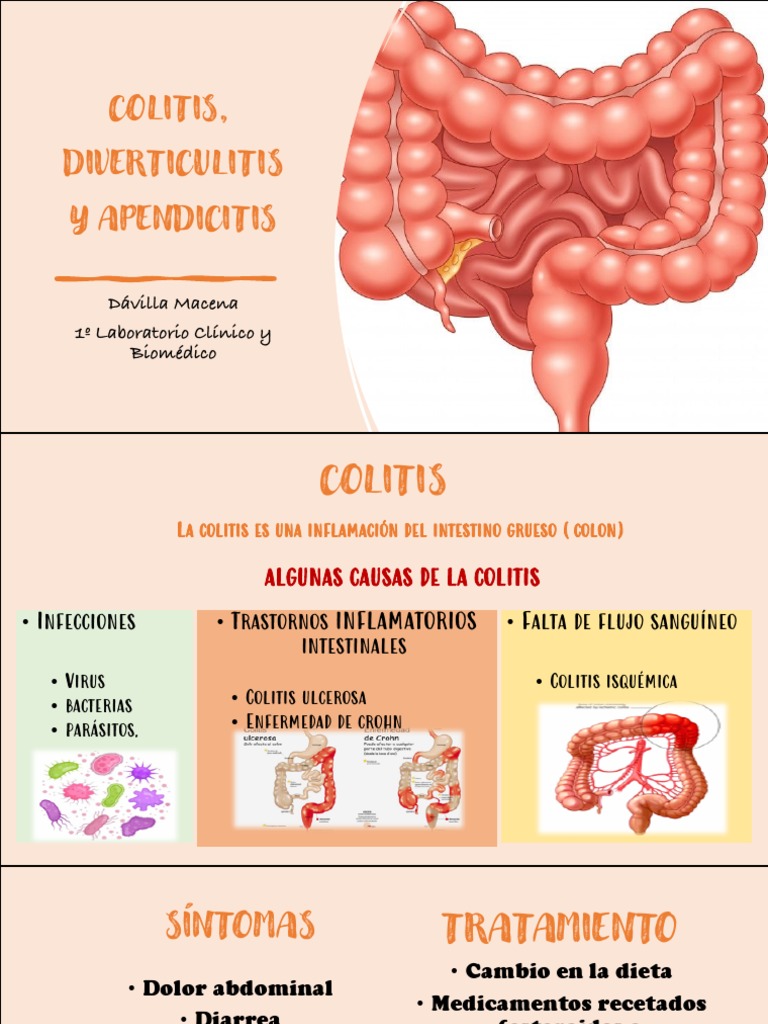 Colitis, diverticulitis y apendicitis: causas, síntomas y tratamiento | PDF | Enfermedades y ...