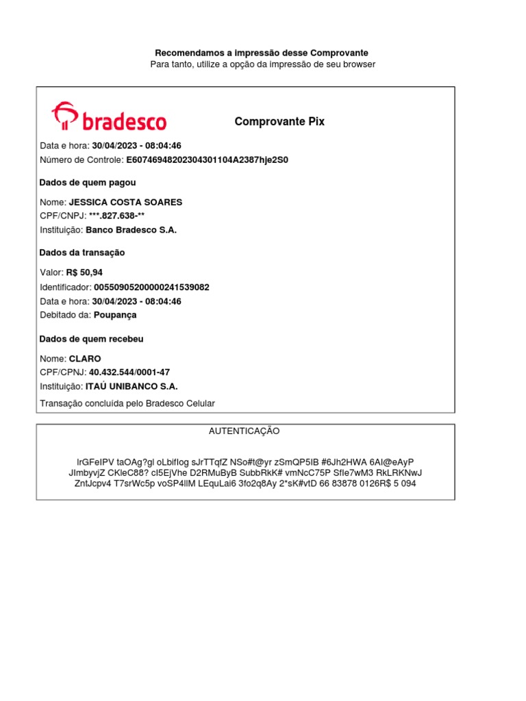 Comprovante PDF | PDF