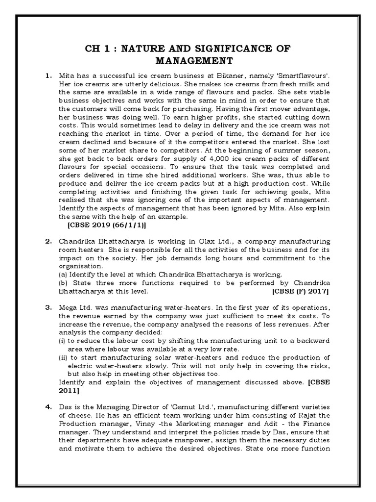 BST CH 1 Case Studies | PDF | Sales | Economies
