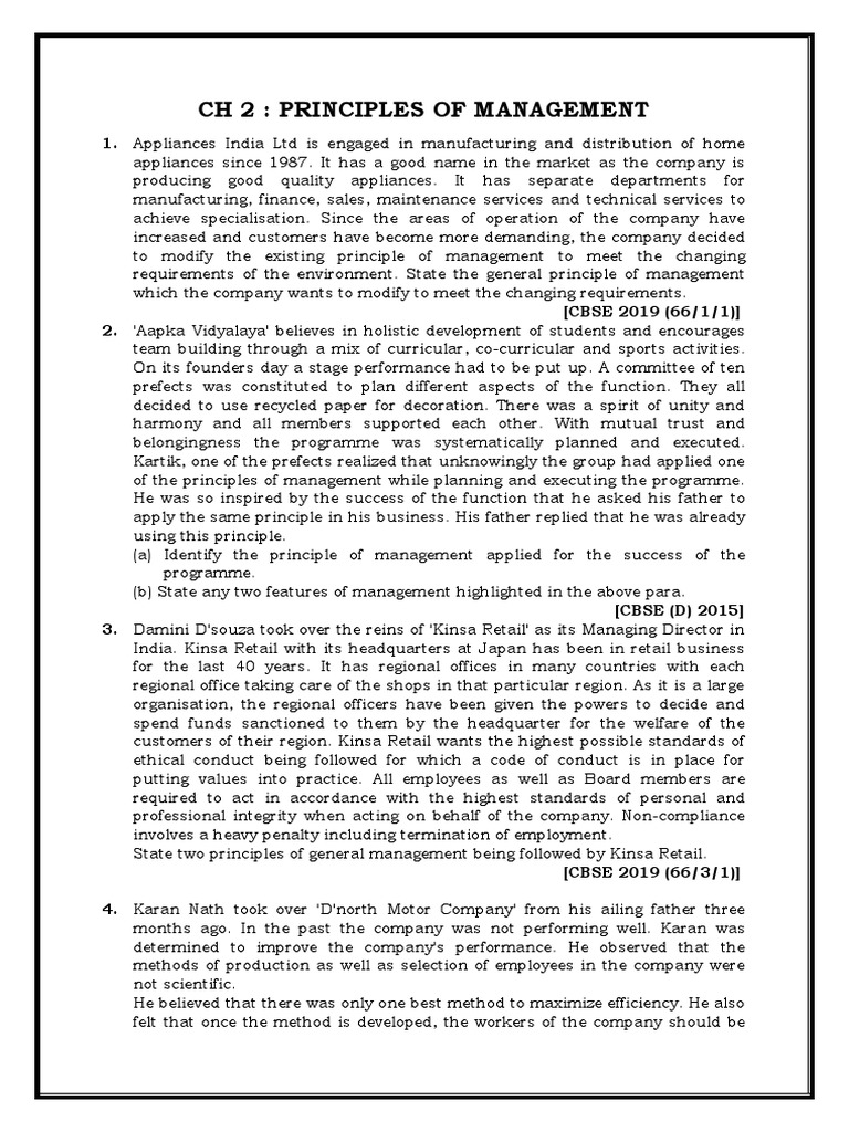 BST CH 2 Case Studies | PDF | Employment | Retail