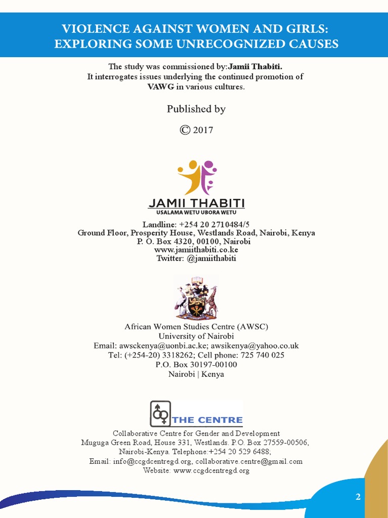 VAWG Book - Article Socio-Cultural Transformation-The Key To Ending Violence Against Women and ...