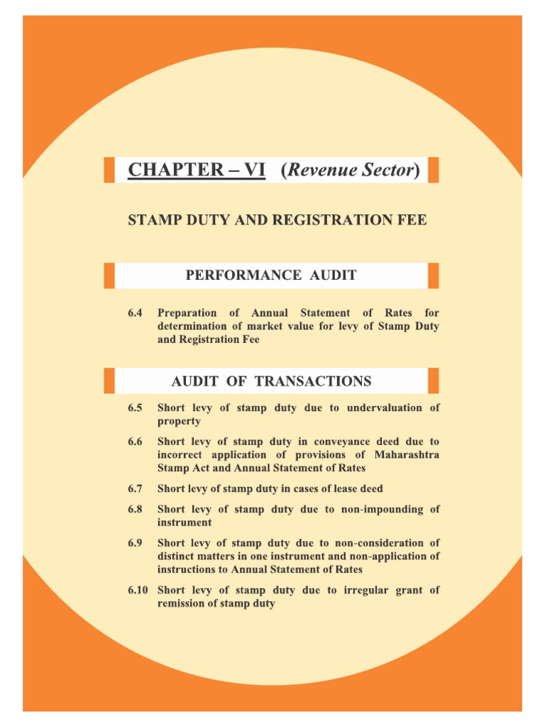Chapter 6 Stamp Duty and Registration Fee of Report No 2 of 2020 ...