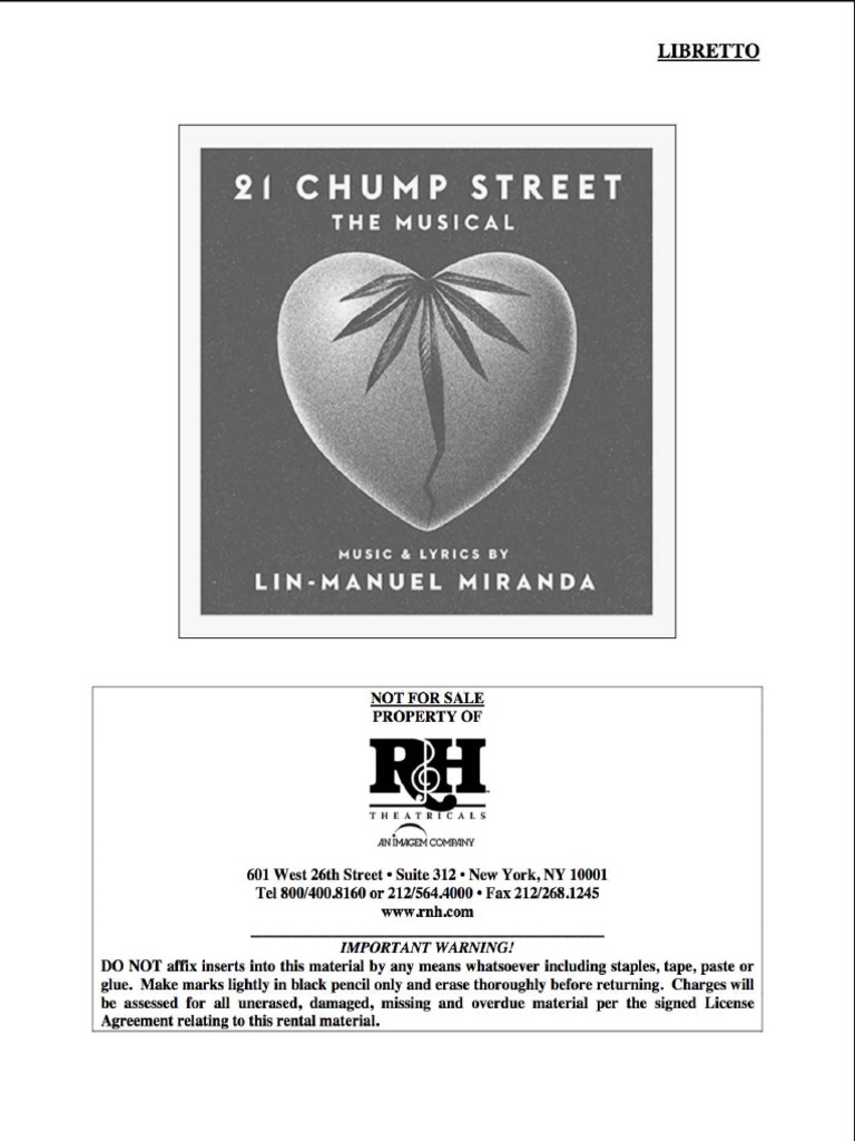 21 Chump Street Full Script | PDF