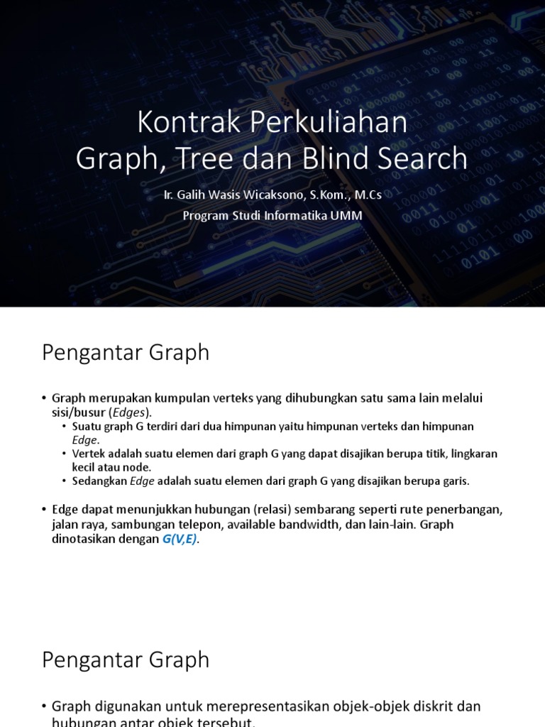Materi 2 Graph, Tree Dan Blind Search PDF | PDF
