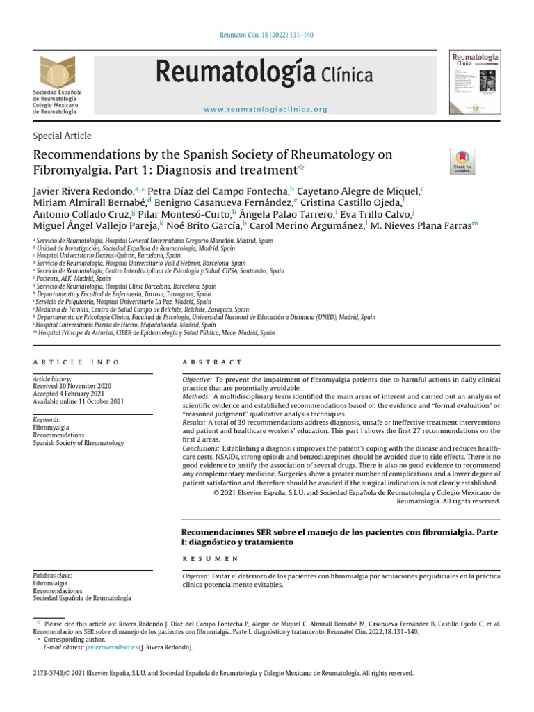 Fibromialgia 2022 | PDF | Fibromyalgia | Medical Diagnosis