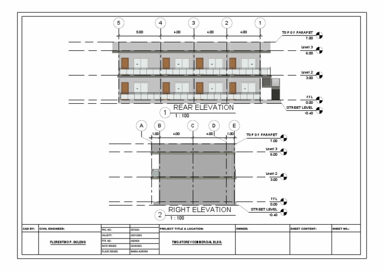 Rear Right Elevation Pdf Pdf