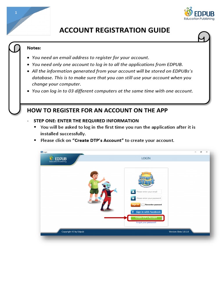 Account Registration Guide | PDF | Password | Login