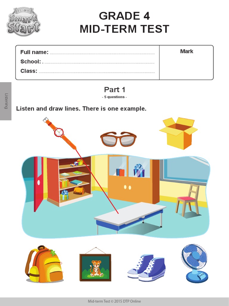 I-Learn Smart Start Grade 4 Midterm - Listening Test | PDF