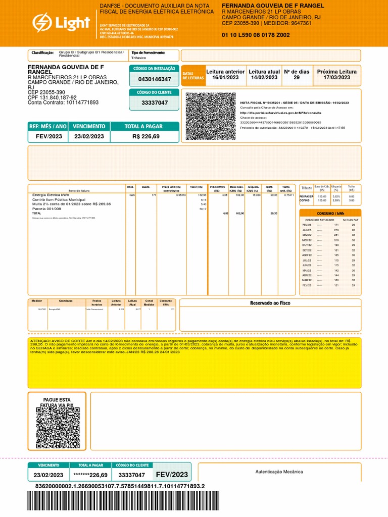FaturaIndividual 20230504 201311 | PDF | Business | Quantidades físicas