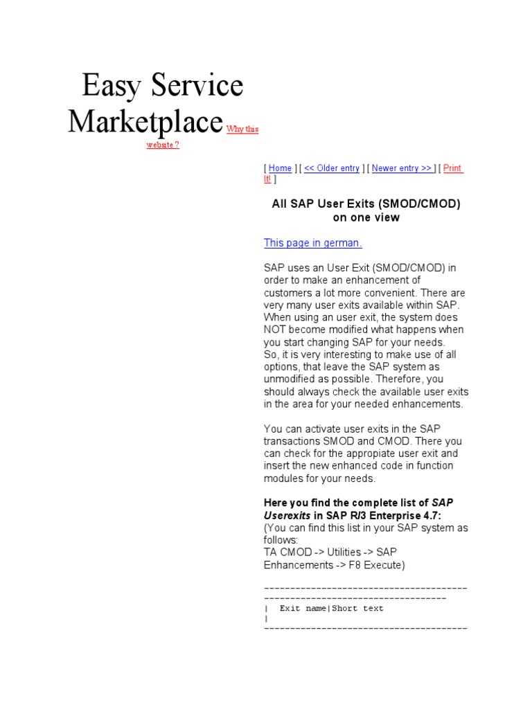 User Exit | PDF | Parameter (Computer Programming) | Payroll