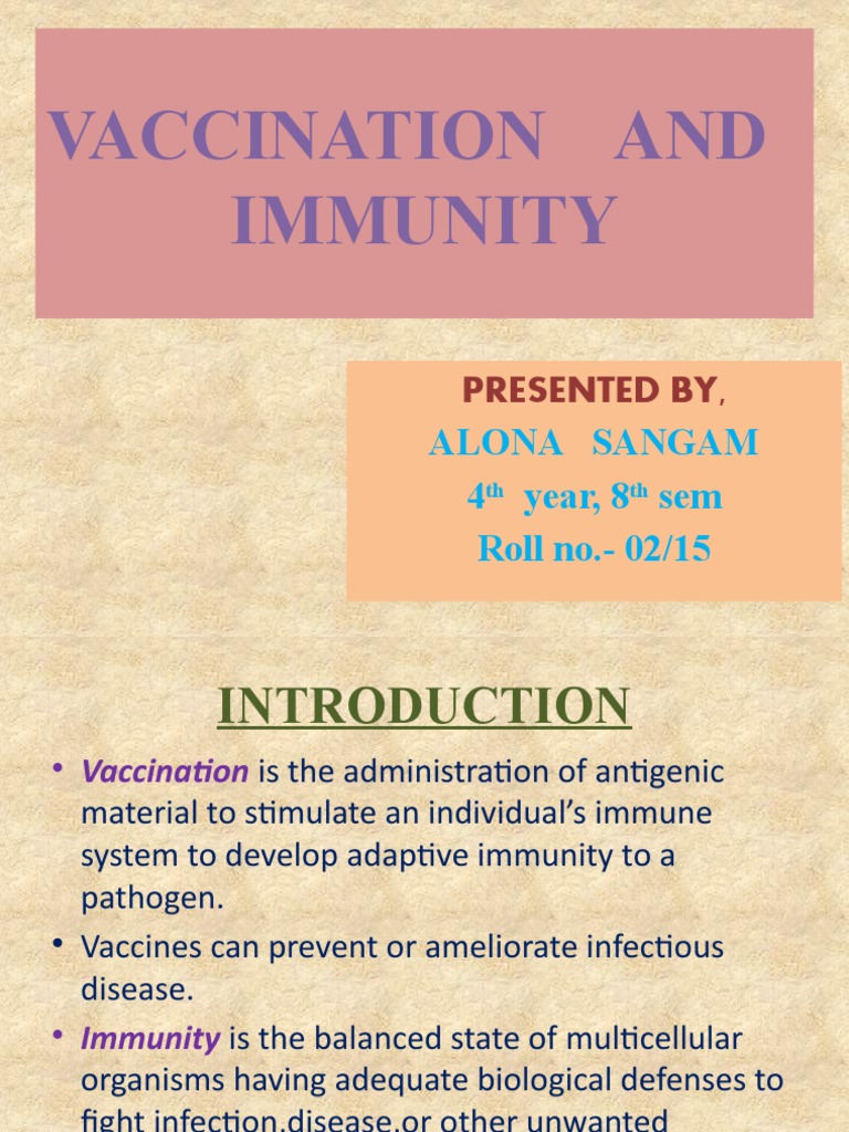 Vaccine and Immunity | PDF | Vaccines | Immunity (Medical)