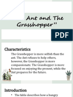 Ant and The Grasshopper . | PDF | Fable