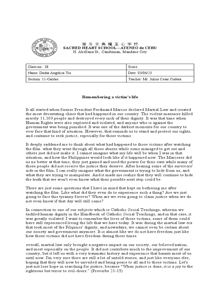 TIU_Performance Task 1.2 UCSP 11,103 Reflection | PDF | Justice | Crime ...