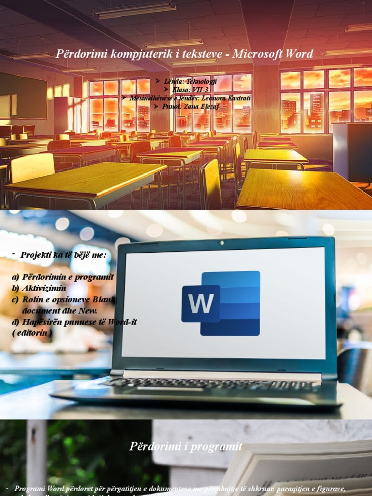 Word-i dhe funksioni i programit!.pptx | PDF