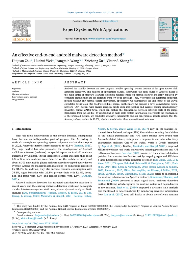 An Effective End To End Android Malware Detection Method Research