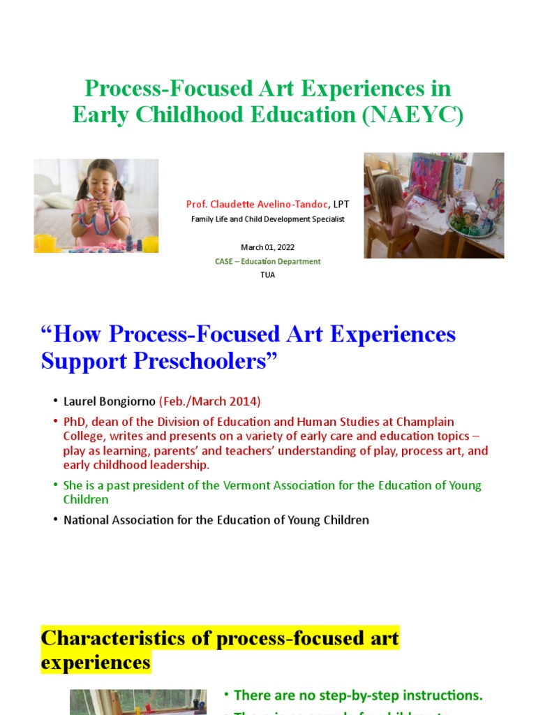 Process Focused Art Experiences in Early Childhood Education | PDF | Paintings | Cognition