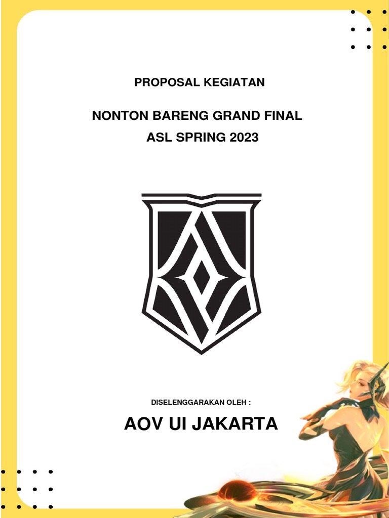 Proposal Nobar Asl Spring 2023 | PDF | Sports & Recreation
