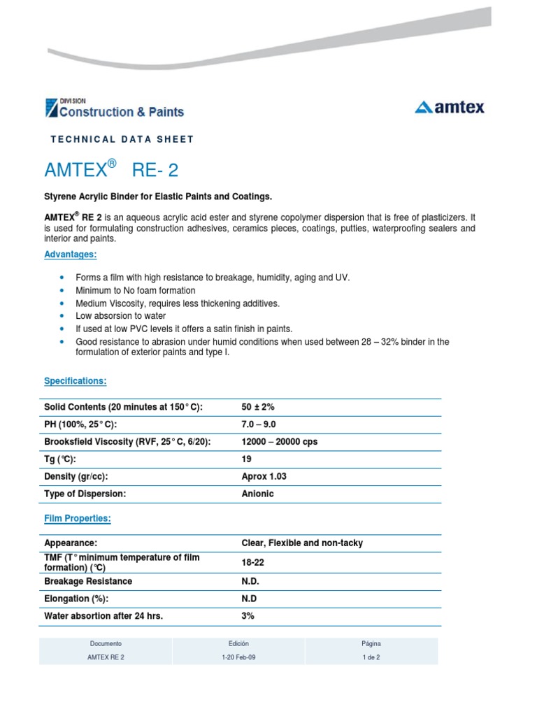 Amtex Re-2 | Download Free PDF | Paint | Industrial Processes