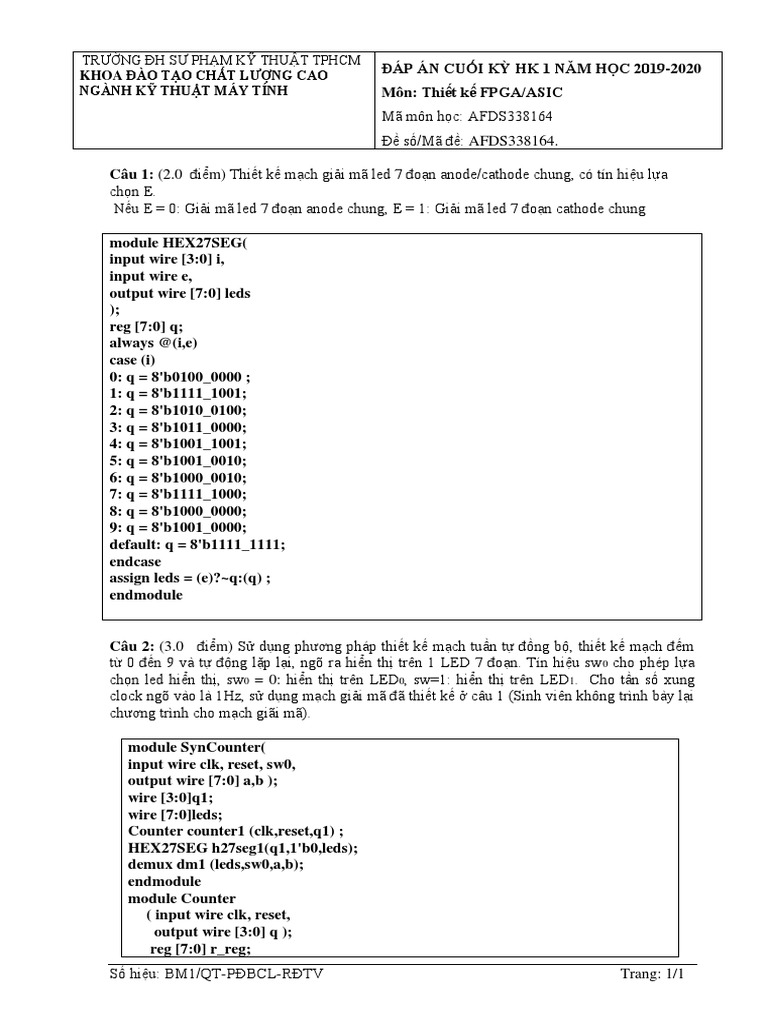 Da - Afds338164 - TK Fpga - Asic | PDF