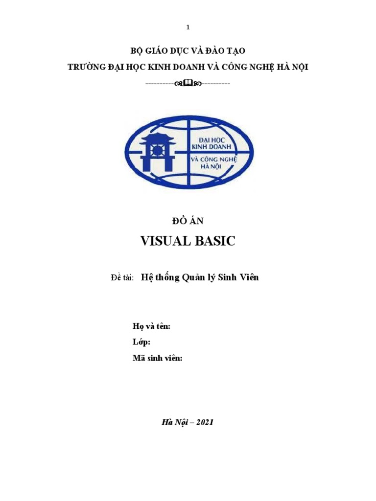 (123doc) - Do-An-Visual-Basic-He-Thong-Quan-Ly-Sinh-Vien | PDF