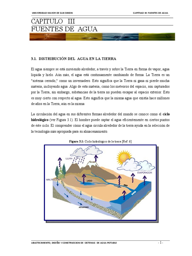 Abastecimiento, Diseño y Construcción de Sistemas de Agua Potable | PDF ...