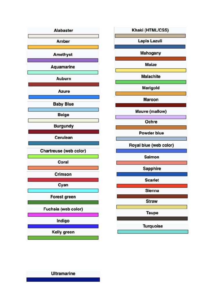 Advanced Colors | PDF