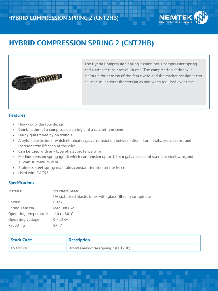 Hybrid Compression Spring 2 Overview | PDF