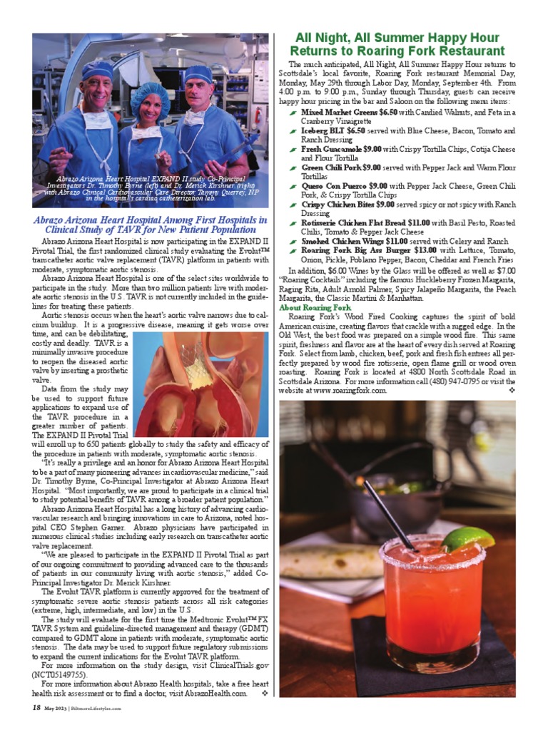 Abrazo Arizona Heart Hospital EXPAND II TAVR study | PDF | Cooking ...