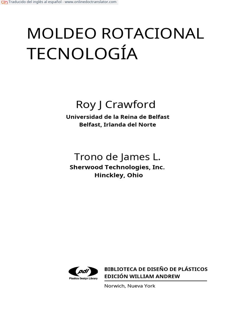 Rotational Molding Technology (001 052) .En - Es | PDF | El plastico ...