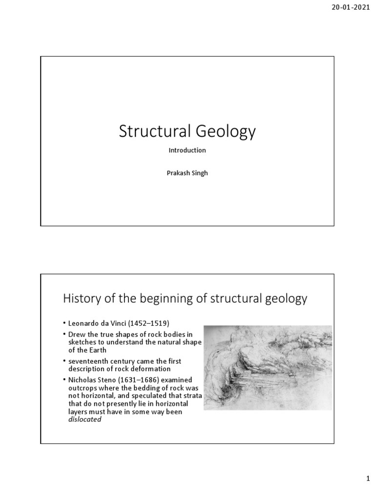 1.intro Structural PDF | PDF | Geology | Structural Geology